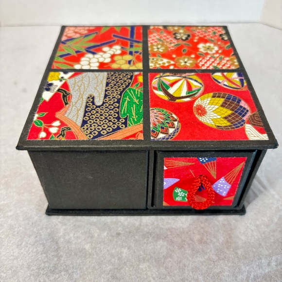 Accents | Vintage Japanese Origami Jewelry Box 4 Small Drawers Trinket ...